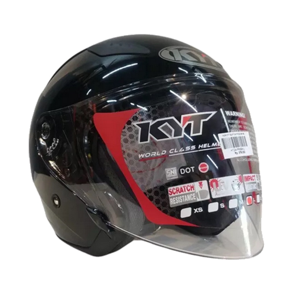 Jual HELM KYT GALAXY FLAT R SOLID - BLACK | Shopee Indonesia