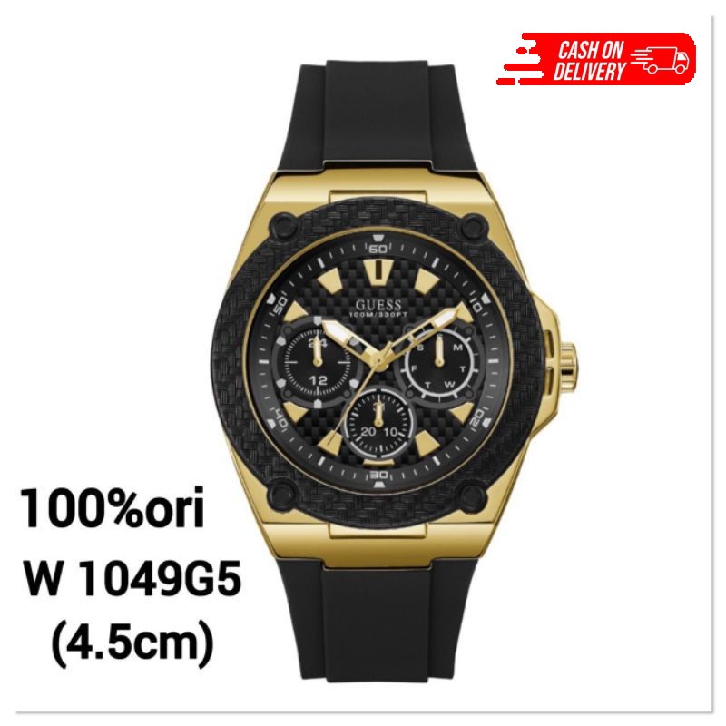 Jual (COD) JAM TANGAN GUESS RUBBER W1049G5 FOR MAN | Shopee Indonesia