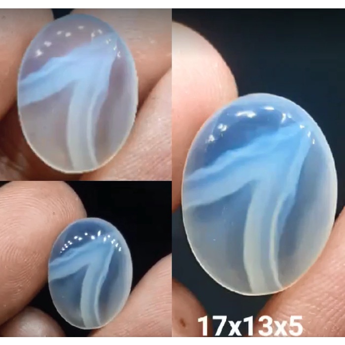 Jual Natural Batu Akik Motif Gambar Simbol Logo Nomor Angka 7 Unik ...