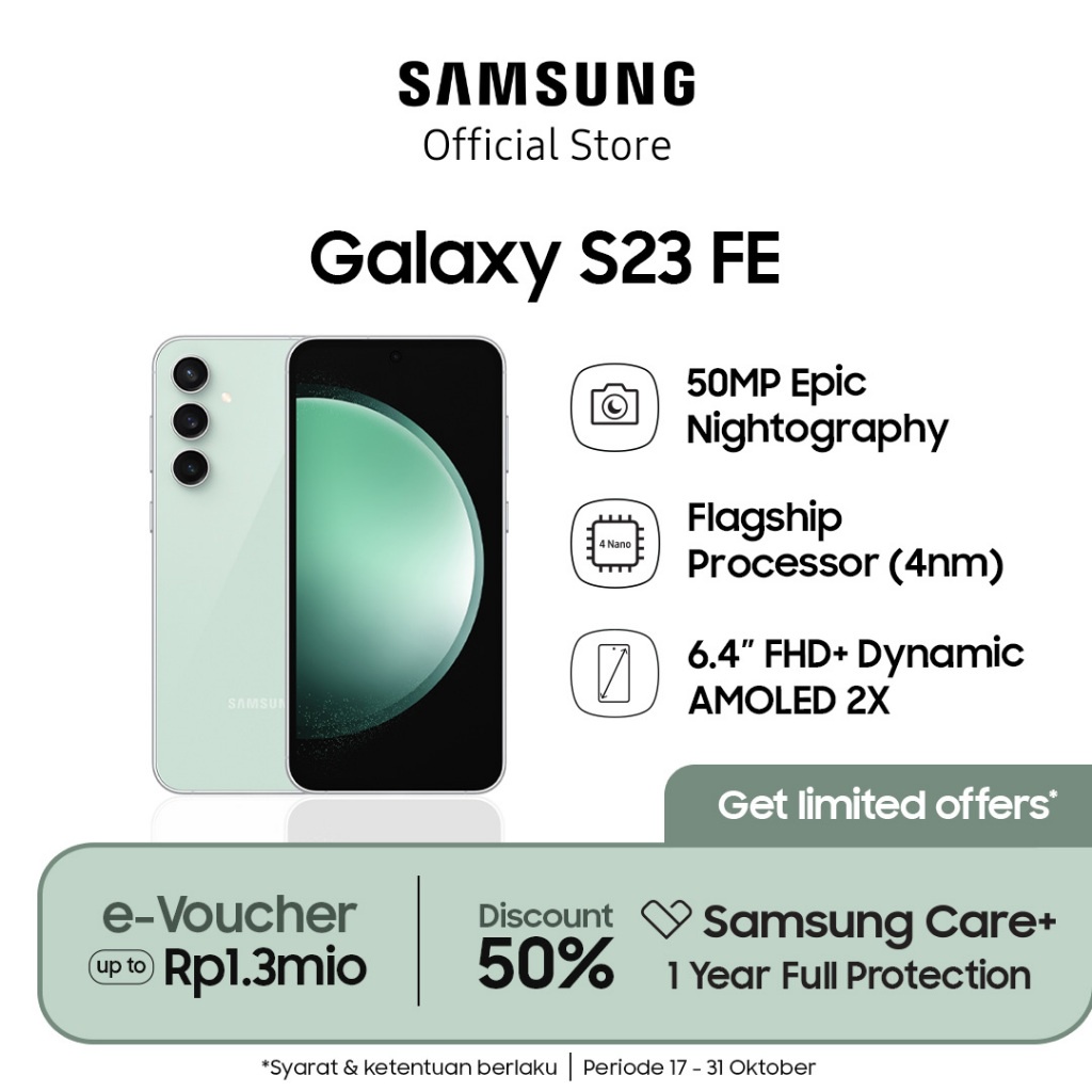 Jual Samsung Galaxy S23 FE 8/128GB - Mint | Shopee Indonesia