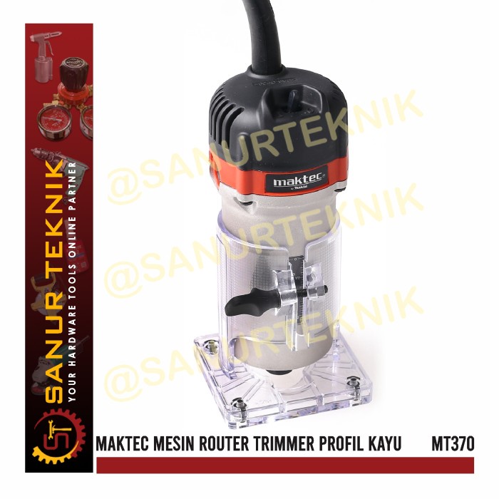 Jual MAKTEC MT 370 MT370 Mesin Router Trimmer Profil Kayu 6mm | Shopee ...