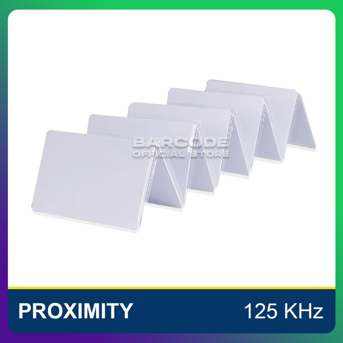 Jual Kartu RFID Proximity 125 KHz PVC ID Polos Blank Card 50 Pcs ...