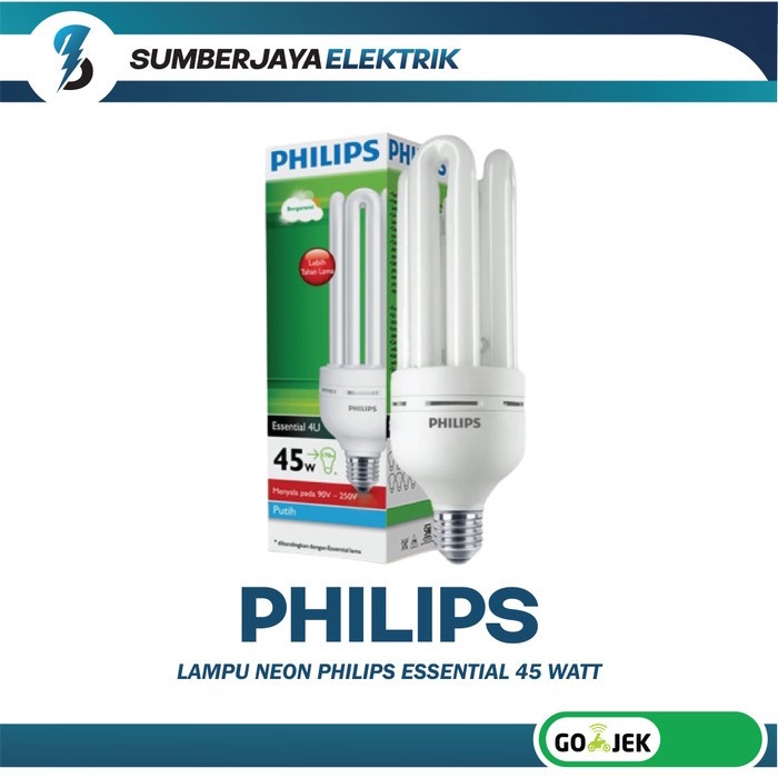 Jual Lampu neon jari Philips philip Essential 45W 45 watt cahaya putih ...
