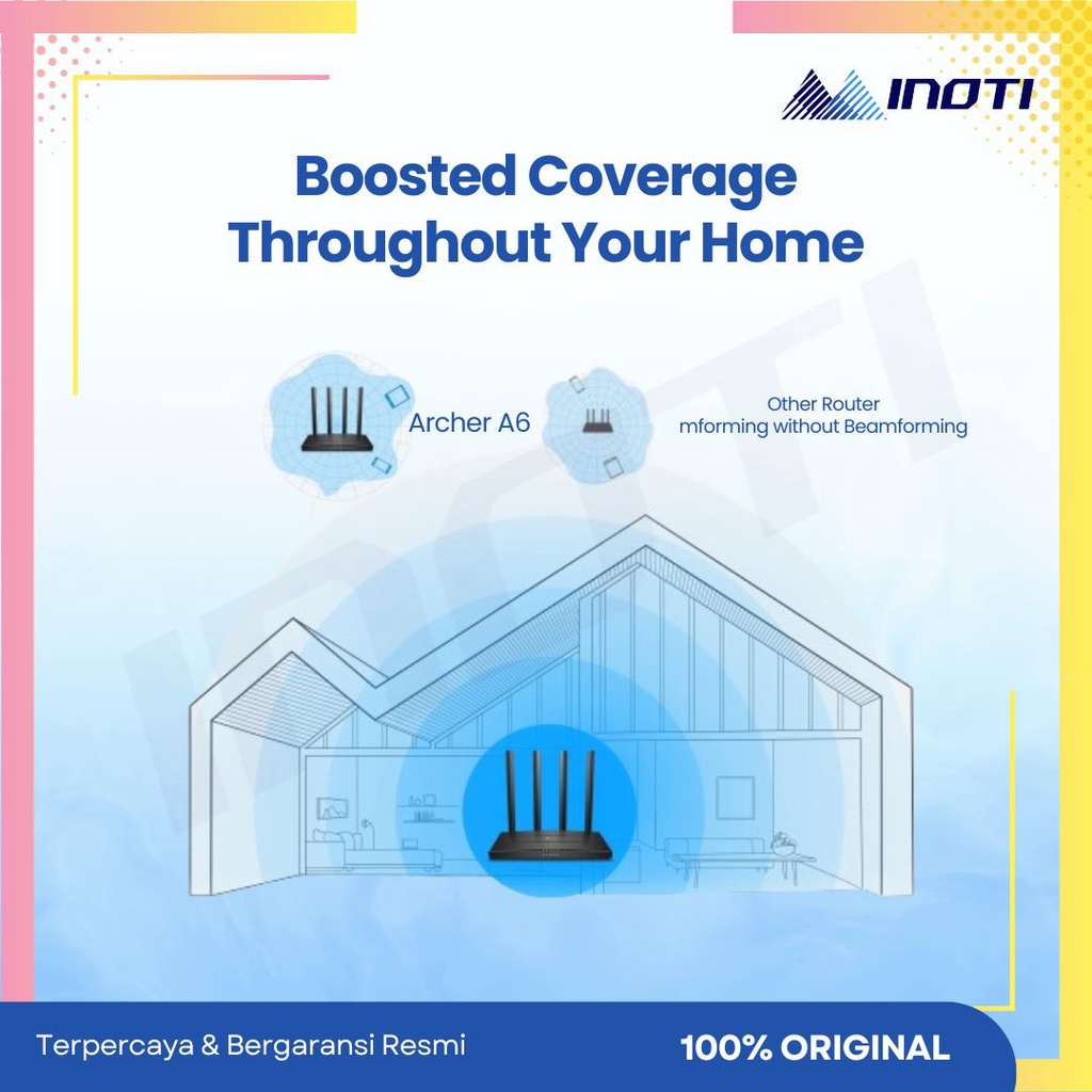 Jual TP-Link Archer A6 AC1200 Wireless MU-MIMO Gigabit Router | Shopee ...