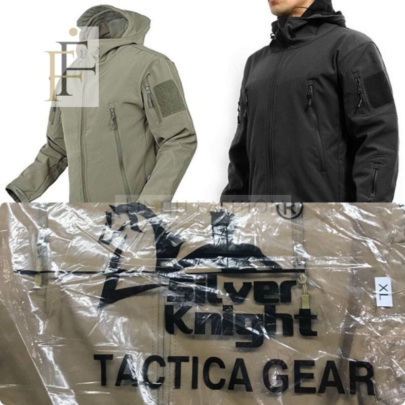 Jual Finch - Jaket Tad Army Millitar Silver Knight Softsheel Sharskhin ...