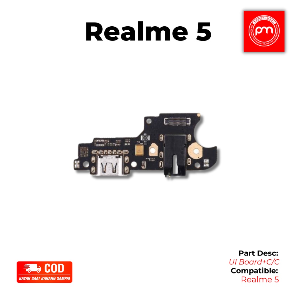 Jual UI Board Konektor Cas Connector Charger Papan Concas Realme 5 ...