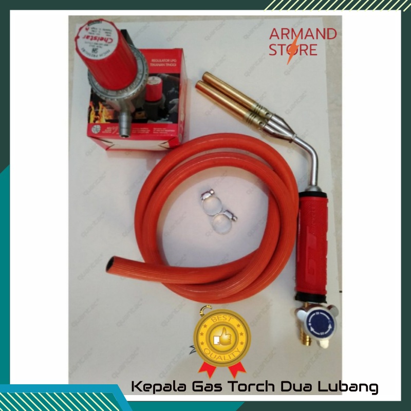 Jual Torch Gas Kepala Dua Kepala Gas Torch Dua Lubang Kepala Heating Torch Dua Kepala Torch ...