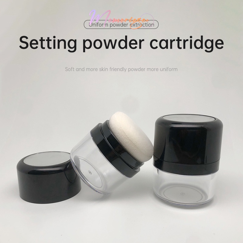 Jual COD- 15g Deluxe Loose Powder Case Tempat Bedak Tabur + Puff ...