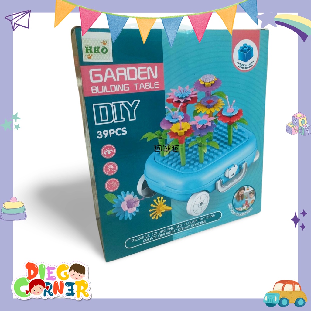 Jual Mainan Anak Balok Creative Garden Building Block DIY Brick Plant ...