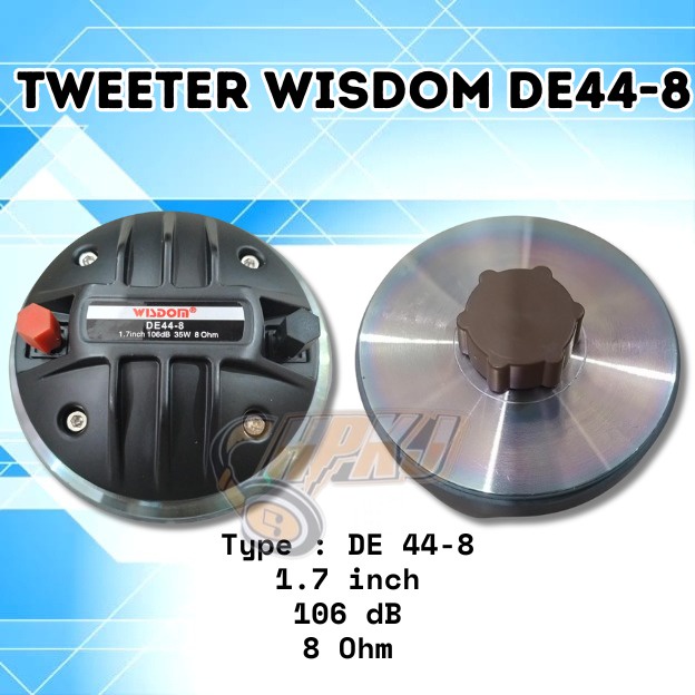 Jual DRIVER TWEETER WISDOM DE 44 - 8 tweeter wisdom DE 44-8 DE44 8 ...