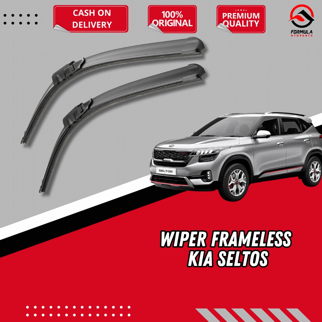 Jual Wiper Mobil - Kia Seltos - Model Frameless Soft Blade 1 SET 2 PCS ...