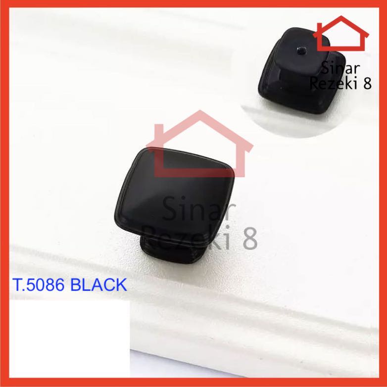Jual Tarikan Knob 5086 Hitam / Laci Handle Kotak Minimalis Pintu Lemari ...