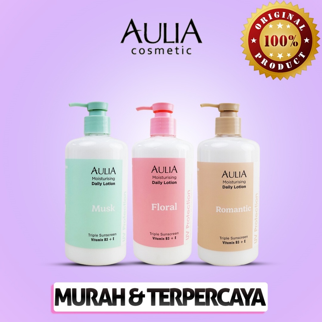 Jual AULIA Body Lotion 500ml [ body lotion With UV Protection , Triple ...