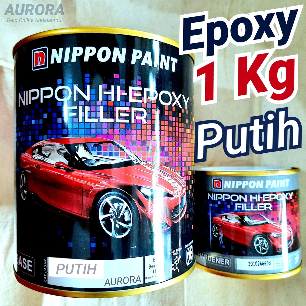 Jual Nippon Hi-Epoxy Filler White 1Kg / Epoxy Putih Nippe untuk Dasaran ...