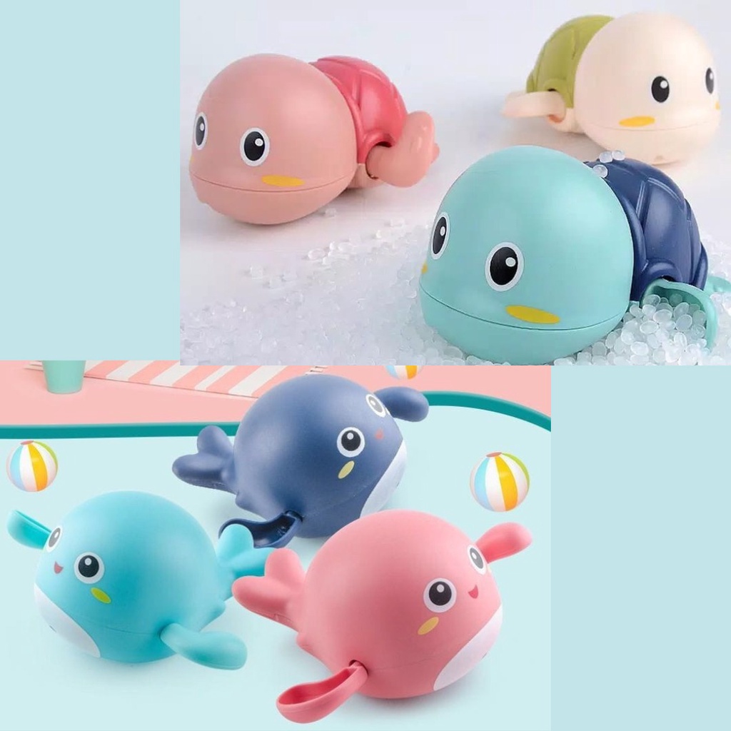Jual Mainan Mandi Anak Bayi Bentuk Kura Kura Berenang PAUS Di Kolam ...