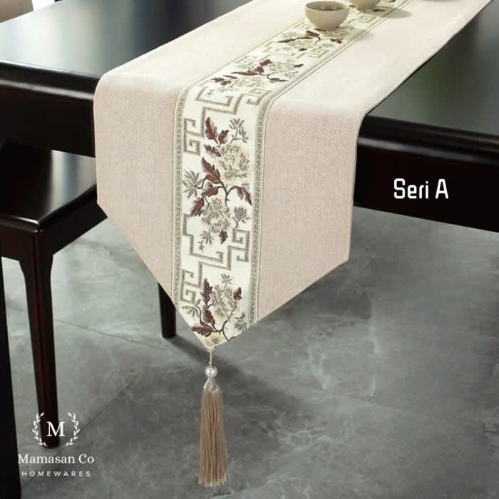 Jual CNY Imlek Table Runner Cover Jacquard | Dekorasi Taplak Meja Imlek ...