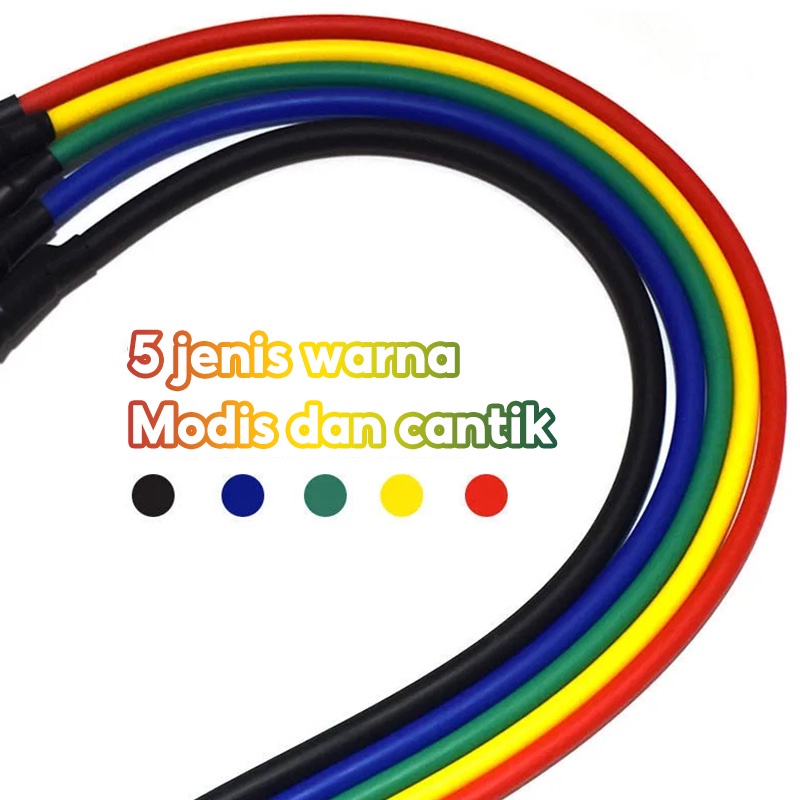 Jual YooWoo Resistand band set 11pcs /11in1 Set tali fitness/Set tali ...