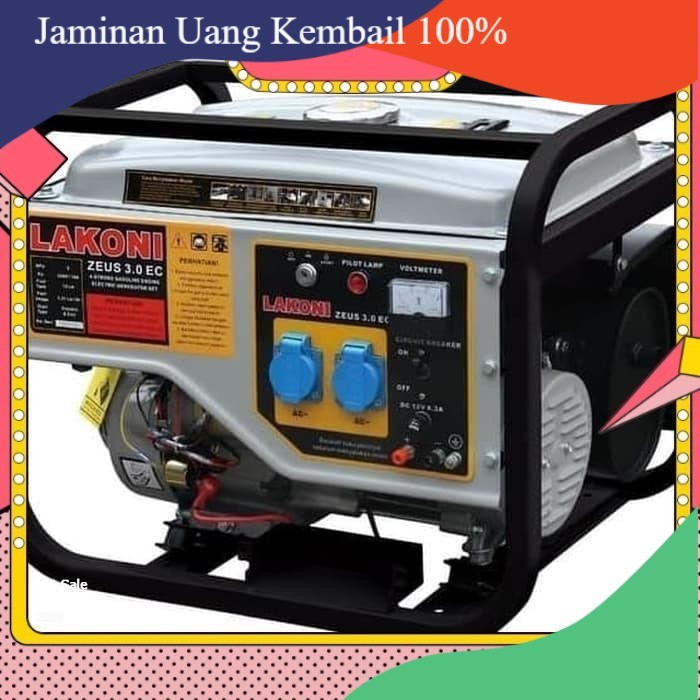 Jual Lakoni Zeus 3 EC 3EC Mesin Genset Generator Listrik Bensin Garansi Resmi | Shopee Indonesia