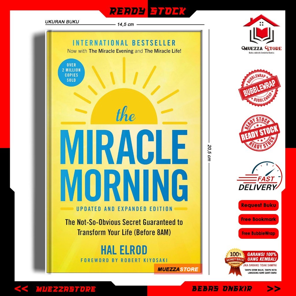 Jual The Miracle Morning by Hal Elrod (English/Indonesia) | Shopee ...