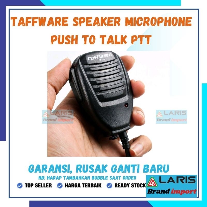 Jual Taffware Speaker Microphone Push To Talk PTT for Taffware Pofung ...