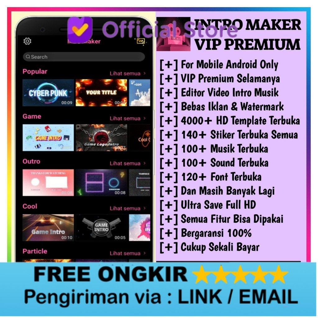 Jual Intro Maker VIP Premium Android Lifetime | Shopee Indonesia