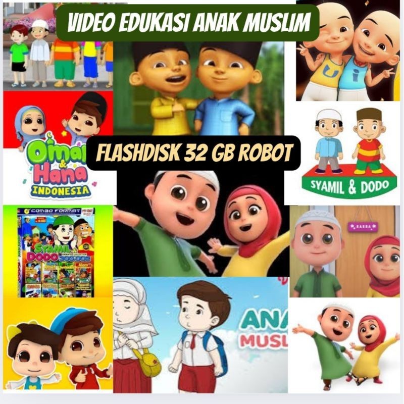 Jual FLASHDISK 32 GB FILE MP4 KONTEN EDUKASI ANAK MUSLIM BONUS OTG | Shopee Indonesia