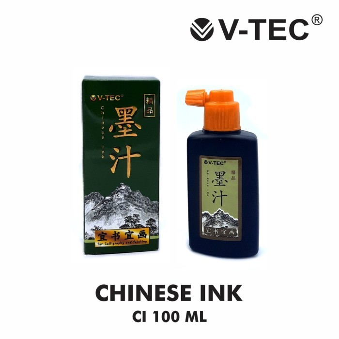 Jual Tinta Cina V-Tec CI 50 ml & 100 ml Ink Calligraphy / Tinta ...