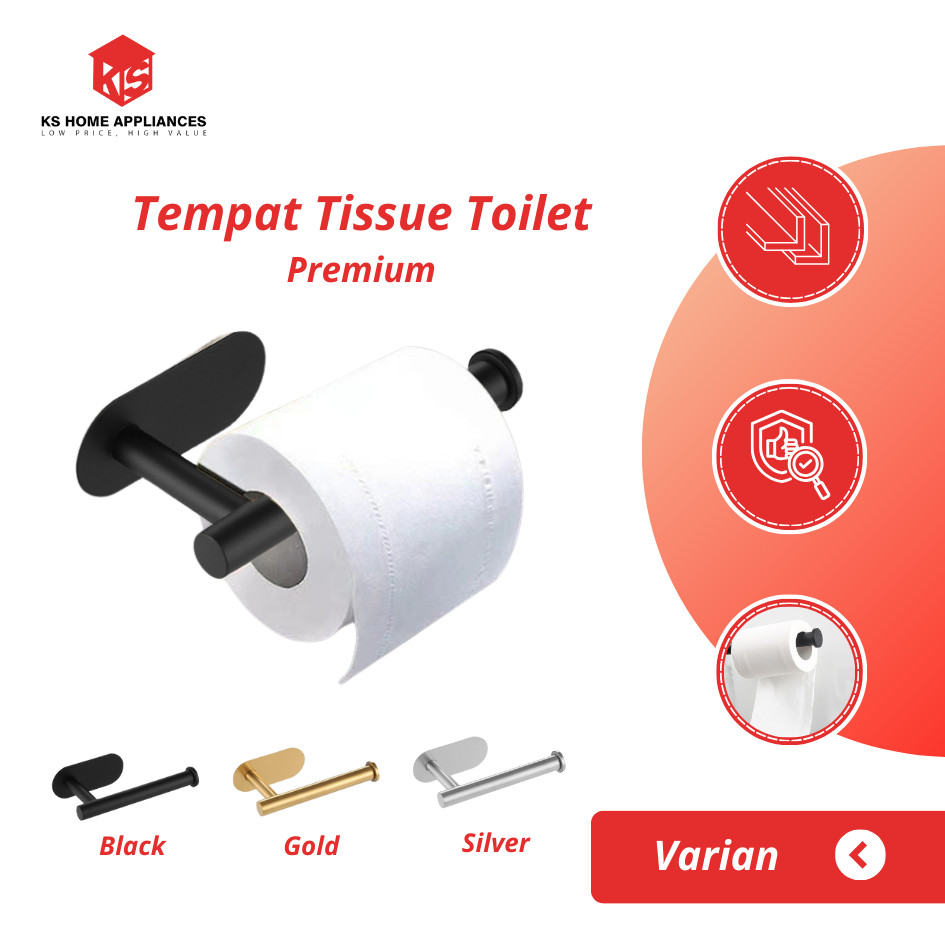 Jual KS Gantungan Tempat Tissue Toilet Premium Pull-out Tissue Holder ...