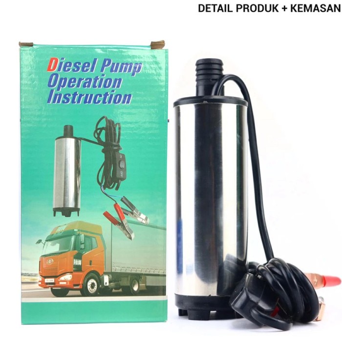 Jual Pompa Celup sedot minyak oli diesel pump ukuran besar DC 12V OM27 ...