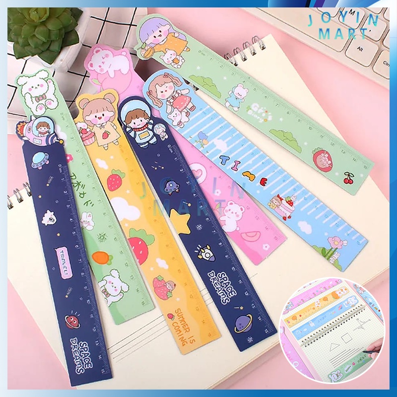 Jual Pengaris Sekolah Kantor Motif Lucu 15cm /15cm Penggaris Karakter ...