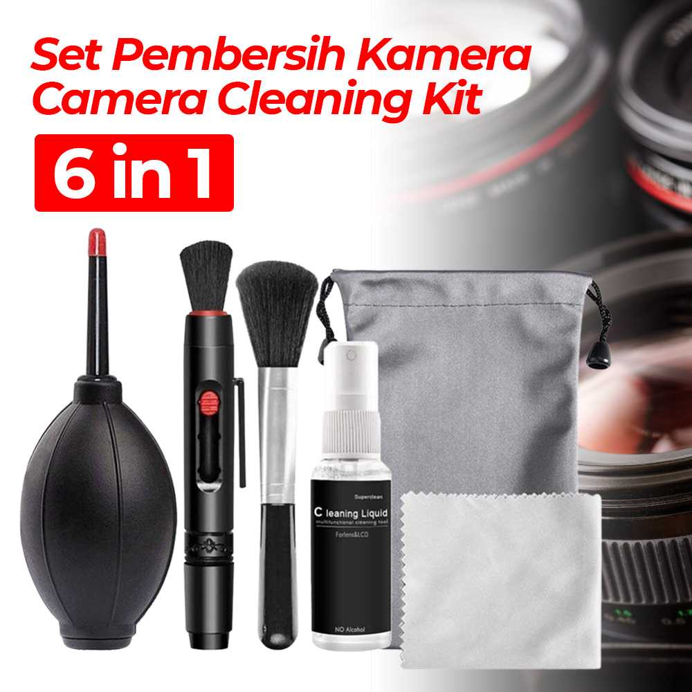 Jual Set Pembersih Kamera Camera Cleaning Kit 6 in 1 - TaffSTUDIO ...