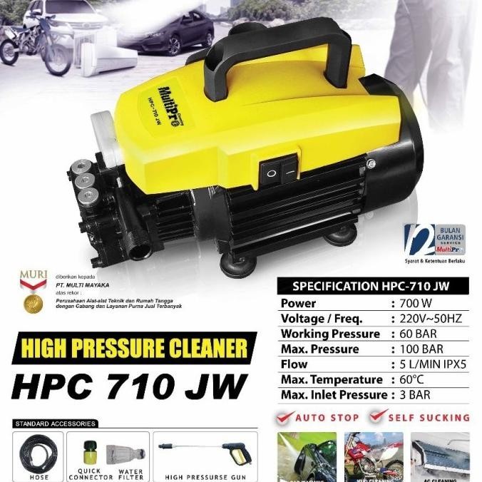 Jual Cuci mobil HPC710ZM Multipro HPC 710 ZM High Pressure jet Cleaner ...