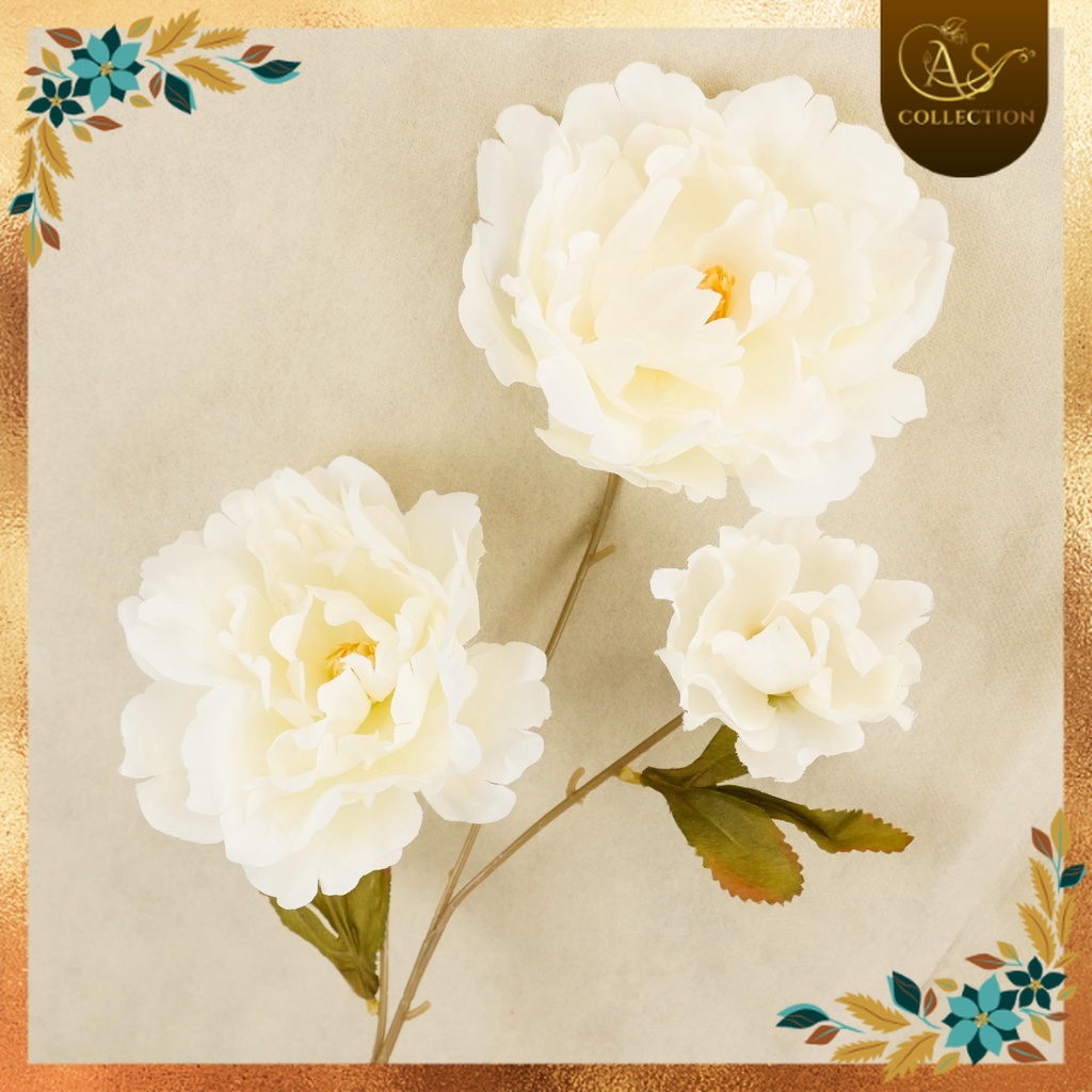 Jual Bunga Mutan Tangkai Panjang Peony Jumbo Cabang 3 Flowers Bunga ...