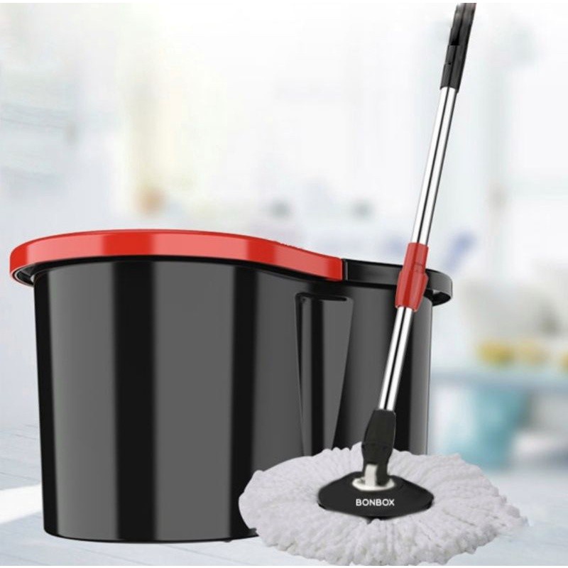 Jual [HWARTZ] OBRAL SPIN MOP ALAT PEL KOMPLIT SET Bonbox BCT815 Spin Mop Alat Pel Dengan Ember ...