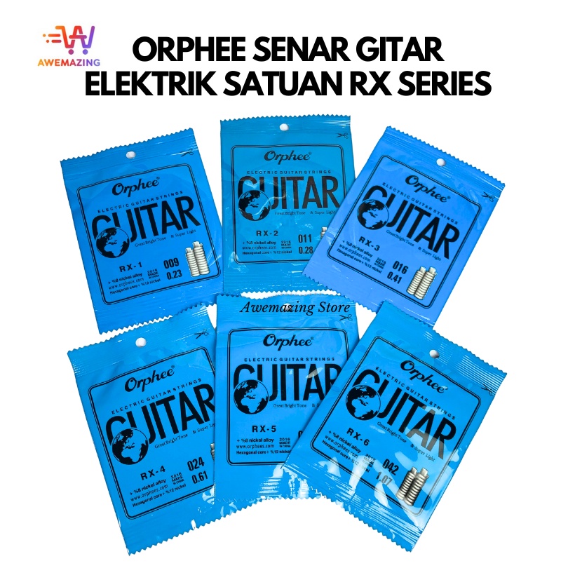 Jual Orphee Senar Gitar Elektrik Satuan RX Series | Shopee Indonesia
