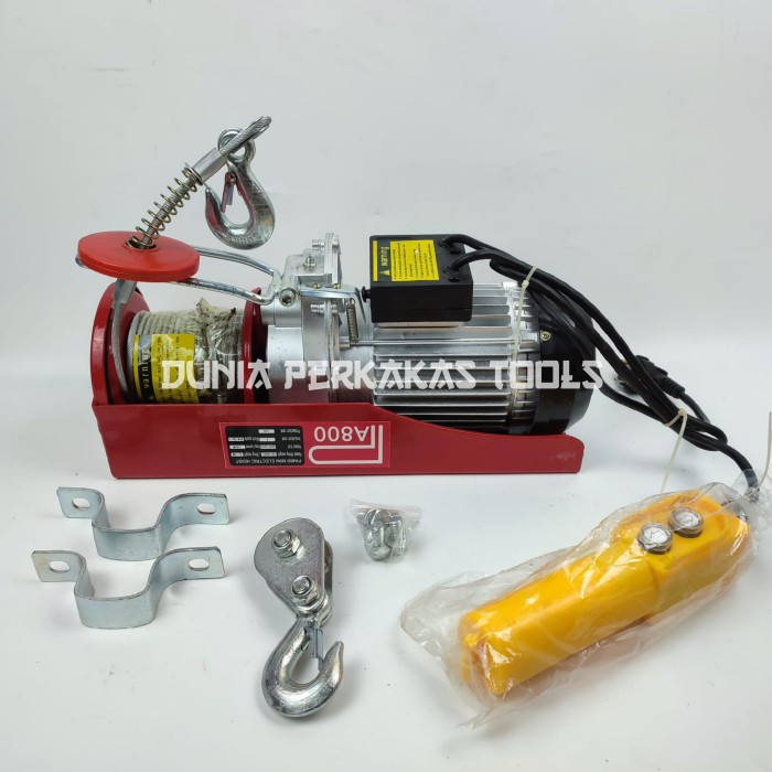 Jual Mini Electric Hoist PA800 Katrol Elektrik Panjang Sling 12 Meter ...
