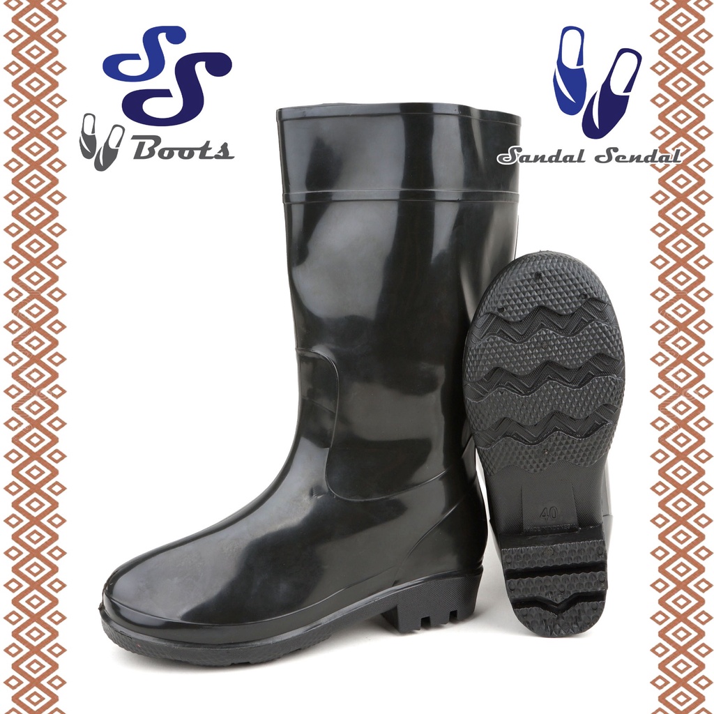 Jual Sepatu Boot Tinggi Alpha Bravo SS Boots Hitam - Bot Boots Tinggi ...