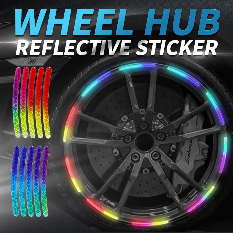 Jual Sticker Velg Mobil Motor Murah Sticker Rainbow Reflektor Velg ...