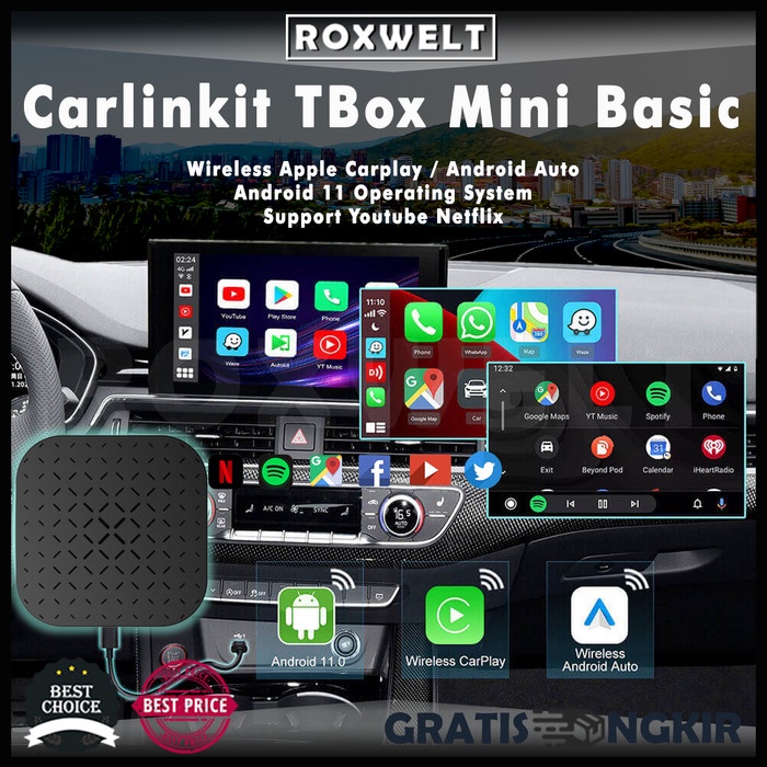 Jual Carlinkit Tbox Mini Basic Carplay Android Auto Wireless Adapter ...