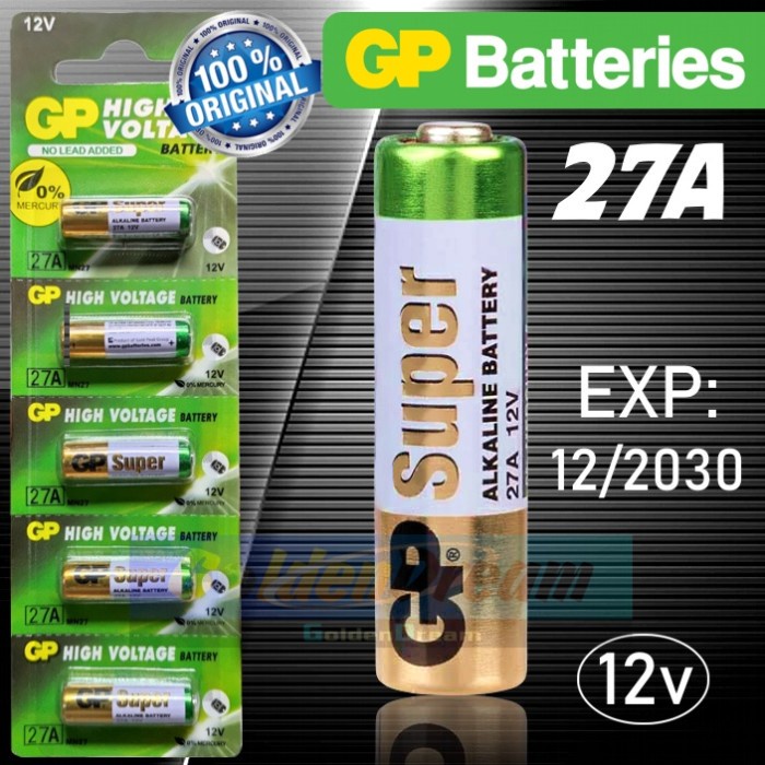 Jual Baterai GP 27A 12v SUPER ULTRA Alkaline Batere Remote Battery A27 ...