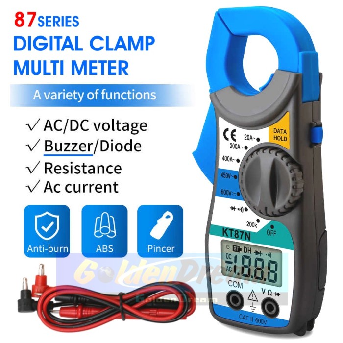 Jual Clamp Multimeter Digital Tang Amper KT87N Avometer Multitester AC ...