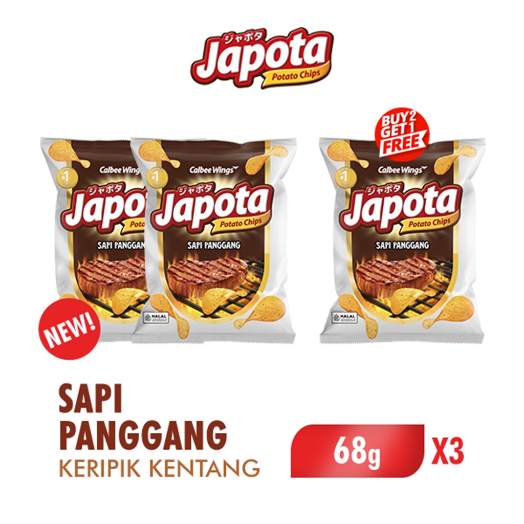 Jual Japota Beef BBQ 68gr x3 | Shopee Indonesia