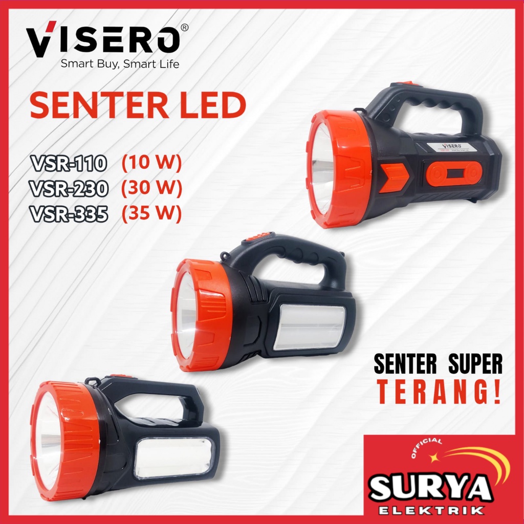 Jual Senter Cas Jumbo Besar LED VISERO Emergency Super Terang ...