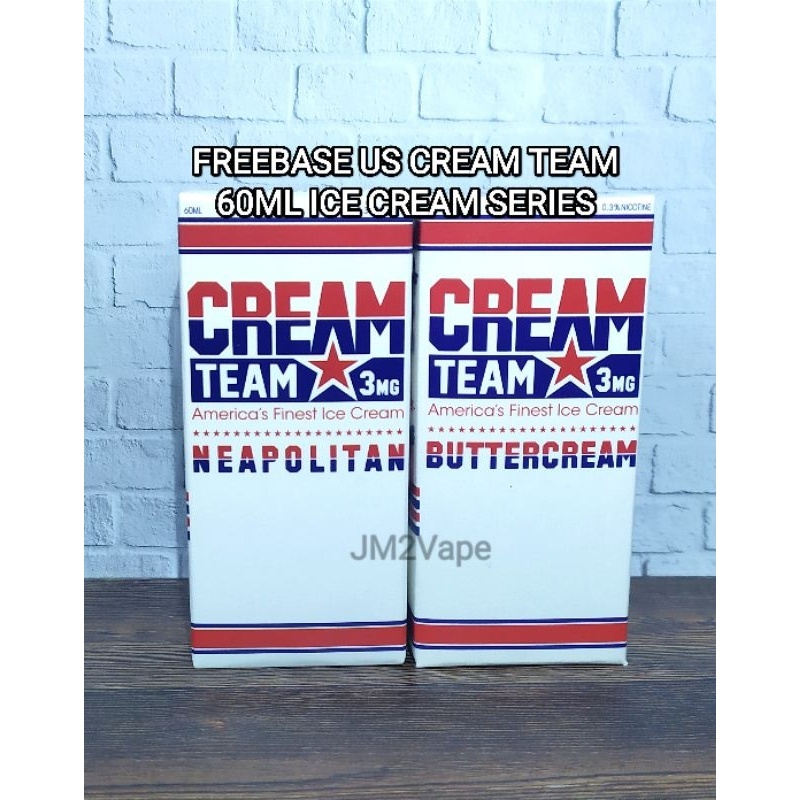 Jual Liquid FREEBASE US Cream Team Ice Cream series 60ml | Shopee Indonesia