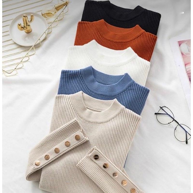 Jual PRIMULA BLOUSE - ATASAN KNIT WANITA KOREAN BLOUSE - BAJU KNIT WANITA LENGAN PANJANG - BAJU ...