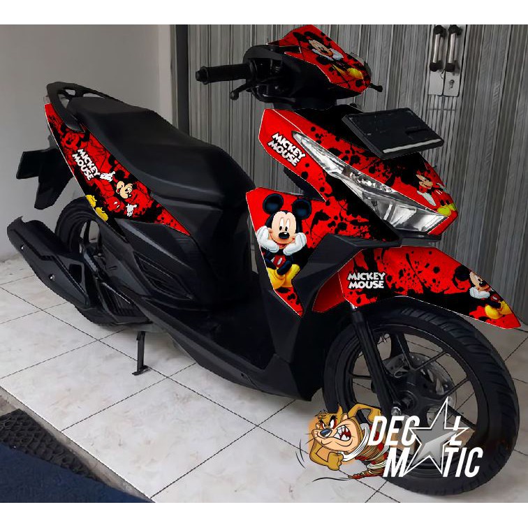 Jual Stiker Full body mickey Mouse motor Honda Vario 125 | Shopee Indonesia