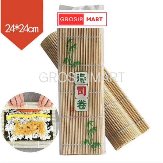 Jual GrosirMart Tikar Bambu Penggulung Sushi Mat Roller Alas Gulung ...