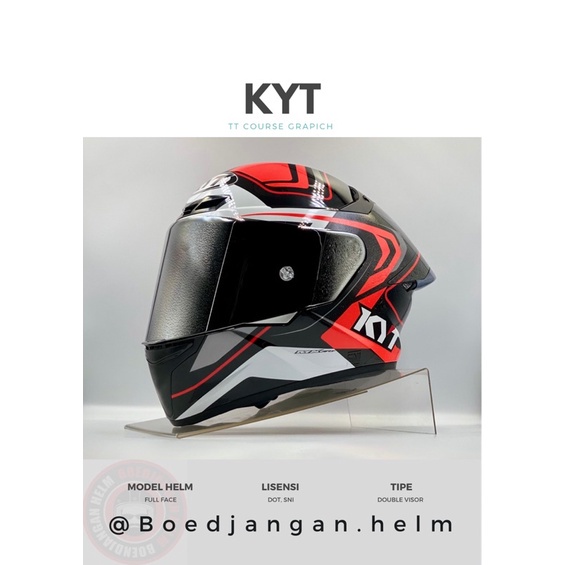 Jual KYT HELM TT COURSE OVERTECH BLACK RED - FULL FACE - KYT TT COURSE MOTIF - KYT TTC | Shopee ...