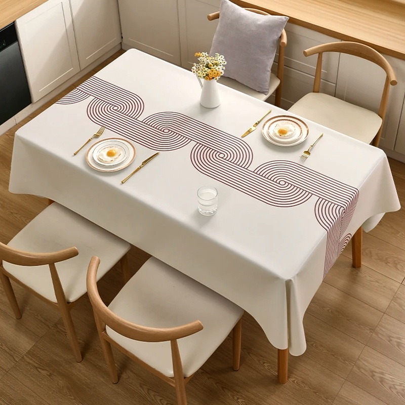 Jual Taplak Meja Anti Air Motif Kotak-Kotak Bahan PVC / Meja Makan ...