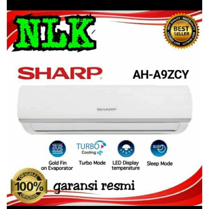 Jual AC SHARP AH-A9ZCY 1 PK TURBO COOL SERIES R32 1PK GARANSI 10 TAHUN | Shopee Indonesia